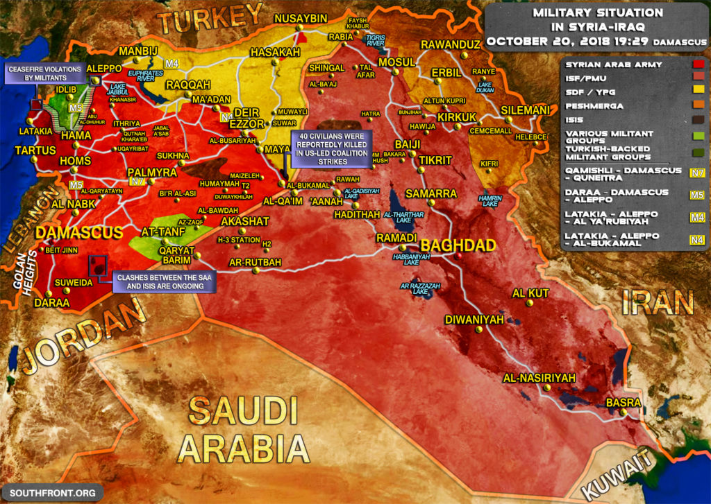 The Current Military Situation in Syria and Iraq (Map) - 21st Century Wire
